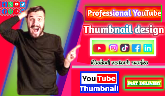 Design very beautiful professional youtube thumbnails by ...