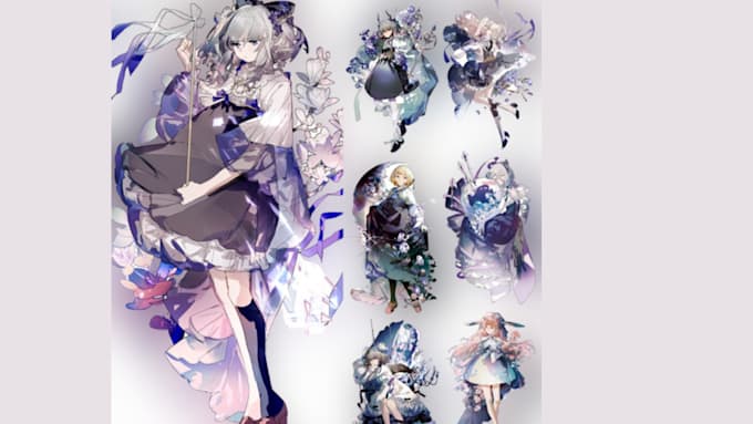 Create a vtuber reference sheet for your anime character vrchat, vtuber ...