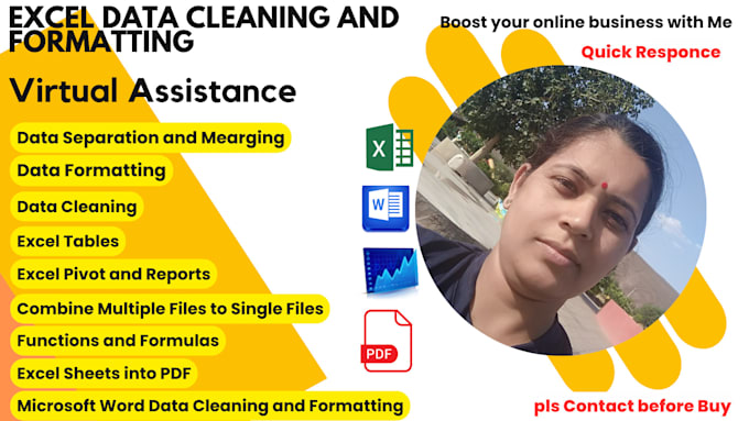 Do Excel Data Entry Sorting Formatting Merging Separating Cleanup In A Day By Anjanajain267 Fiverr