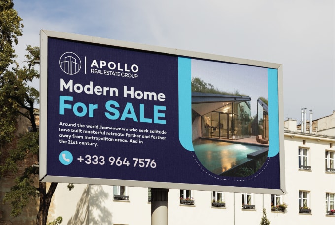 Design billboard, yard sign, signboard, banner and roll up banner by ...