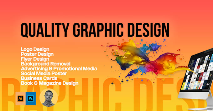 Provide top rated graphic design using adobe illustrator photoshop ...