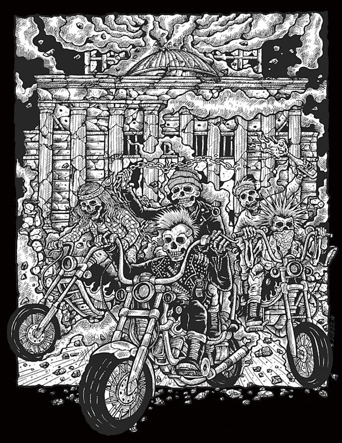 Create punk rock design for your band merchandise by Slezz99 | Fiverr