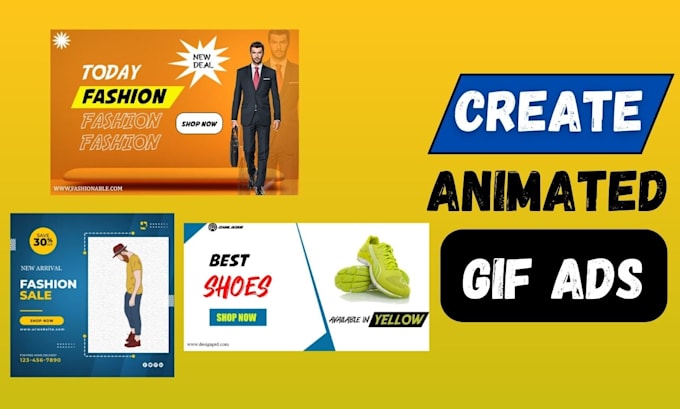 Create animated gif ads, gif post by Sohaileditz786 | Fiverr