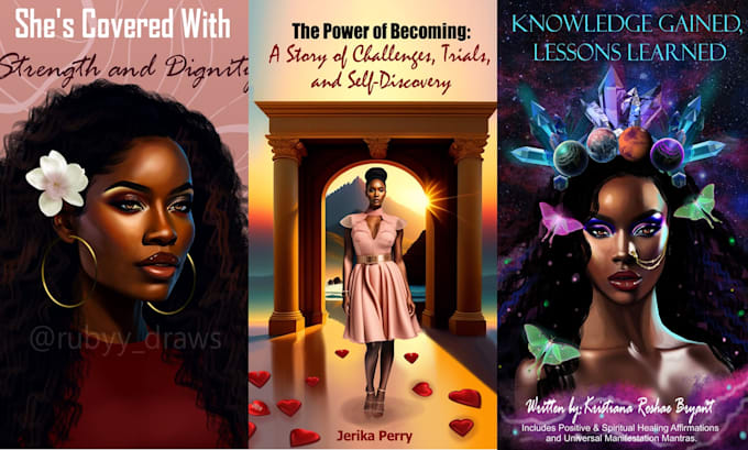 Create beautiful african character for book cover by Rubyy_draws | Fiverr