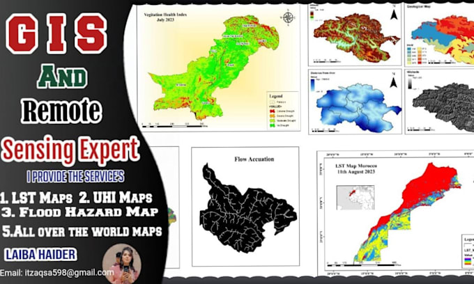 Do the best gis map, google earth engine and gis analysis by Itzaqsa | Fiverr