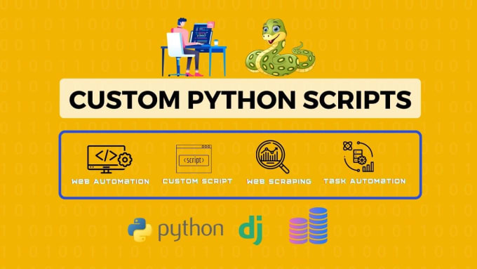 Write custom python scripts for your specific needs by Mnobin | Fiverr Write custom python scripts for your specific needs by Mnobin | Fiverr