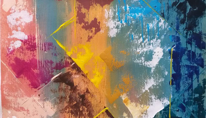 Paint abstract art pieces suited to your needs by Angelajacobs | Fiverr