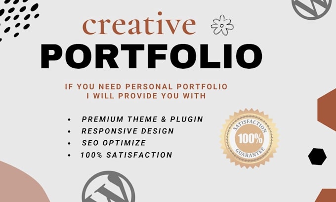 Design a beautiful personal and professional portfolio website by ...