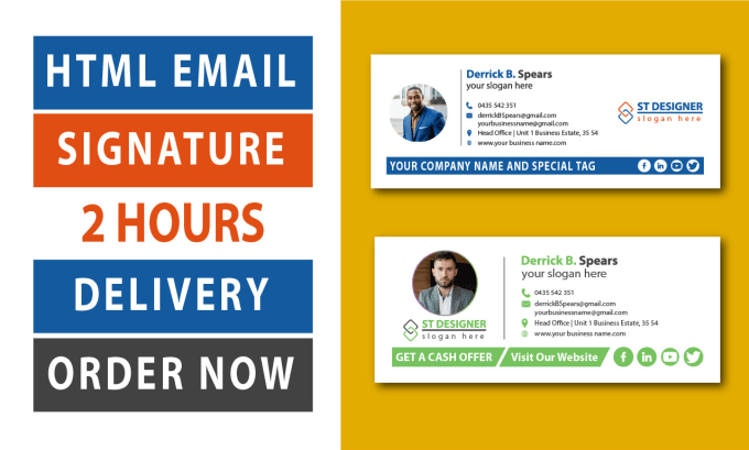Design professional clickable html email signature by Shorifsa | Fiverr Design professional clickable html email signature by Shorifsa | Fiverr