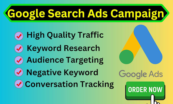 Setup and manage your google search ads campaign by Roza887799 | Fiverr