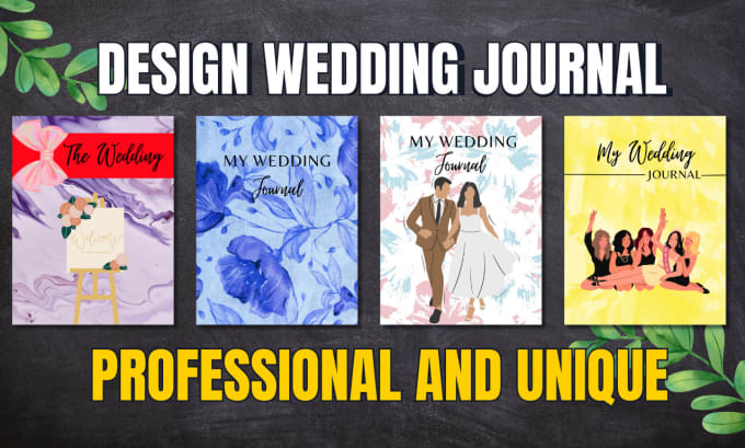 Design a custom wedding journal, planner, calender ,diary just for you ...