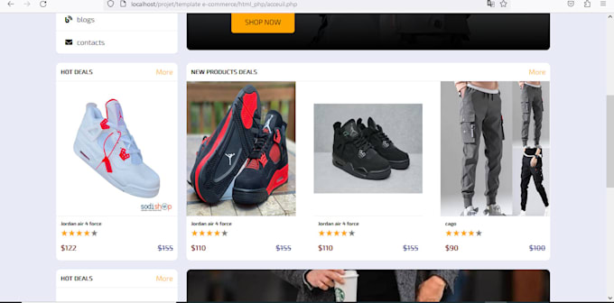 Create Your Ecommerce Store With Html Css Js Php Adaptable To All Screen By Abedkodjaou Fiverr