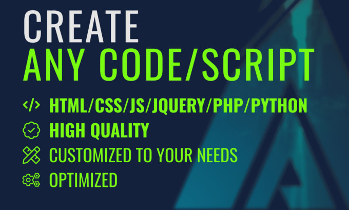 Create Any Script In Html Css Js Jquery Php Python By Kilaii Fiverr
