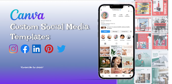 Design your social media posts in editable templates by Noellecheatam ...