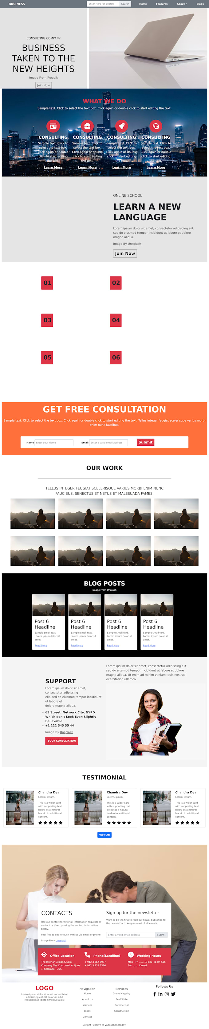 Create a fully responsive website using bootstrap and react js by ... Create a fully responsive website using bootstrap and react js by ...