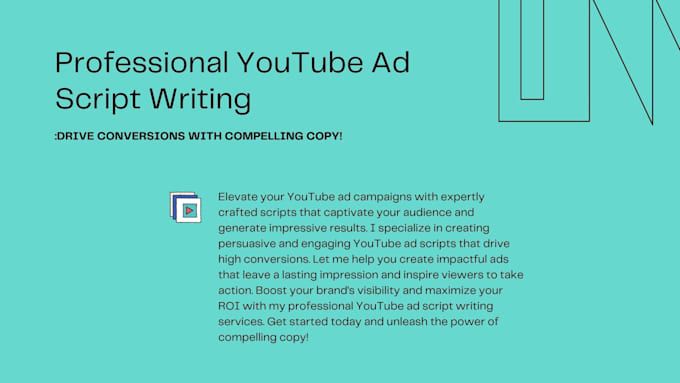 Create youtube ad scripts that guarantee high conversions by Priyankaaabanik | Fiverr
