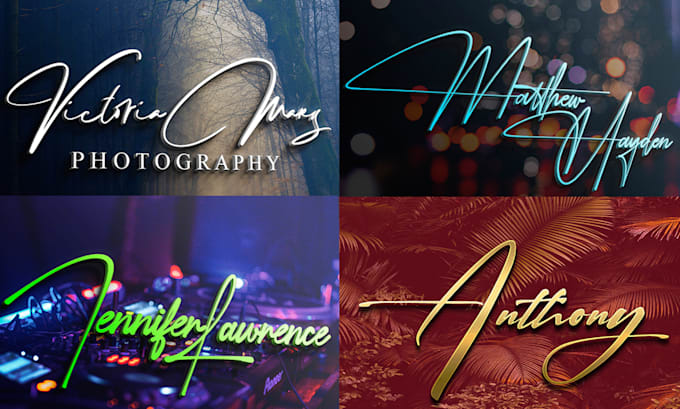 Design unique handwritten autograph and artistic signature logo by Ahsangraphica | Fiverr