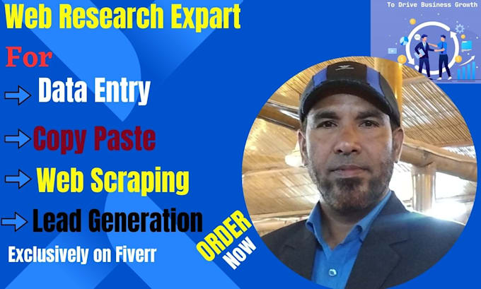 Do web research data entry and copy paste work by Rabiulalam899 | Fiverr