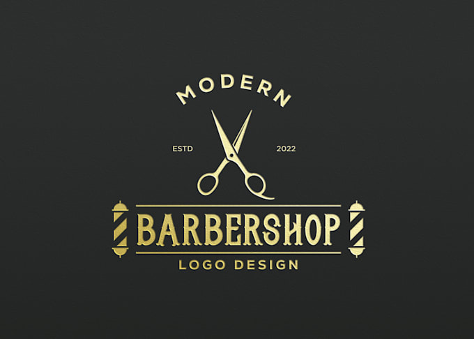 Design unique, modern, minimal luxury barber shop logo by Hotlogo955 ...