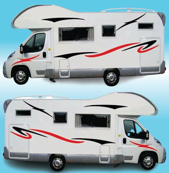 Do caravan wrap design,food truk wrap design, by Wrapde | Fiverr