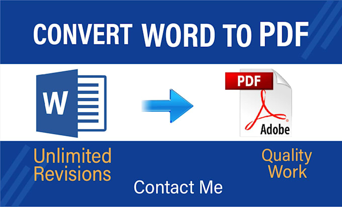 Convert your word file to pdf or pdf to word by Zilayhuma560 | Fiverr