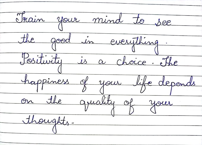 Handwrite all kind of notes in cursive writing by Penmanship1mona | Fiverr
