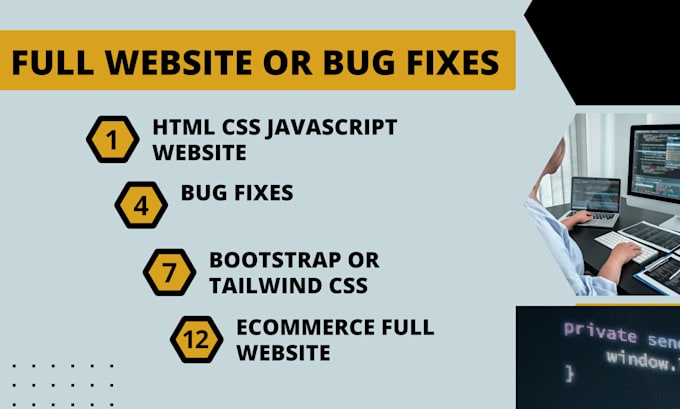 Do Frontend Development Using Html Css Bootstrap Javascript By Fayaz 8808