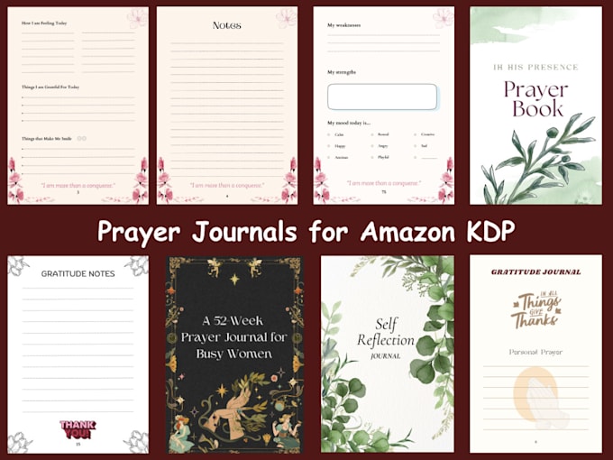 Format, design prayer journal, daily devotional book, christian ebook ...