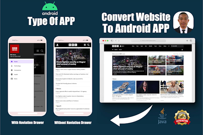 Convert any website to android app by Jumcoders | Fiverr