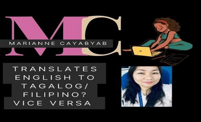 Translate english to filipino or tagalog and vice versa by Mmcayabyab ...