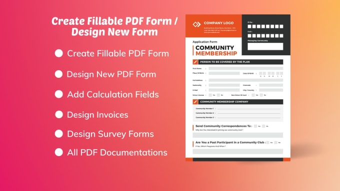 Create professional interactive fillable pdf forms by Dajmwt | Fiverr Create professional interactive fillable pdf forms by Dajmwt | Fiverr