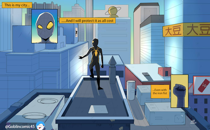 Draw comic panel or comic strip with my style by Goblincomic45 | Fiverr