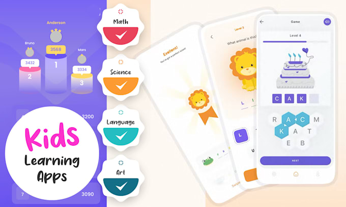 Create educational kids learning apps games ios android by Secantfx ...