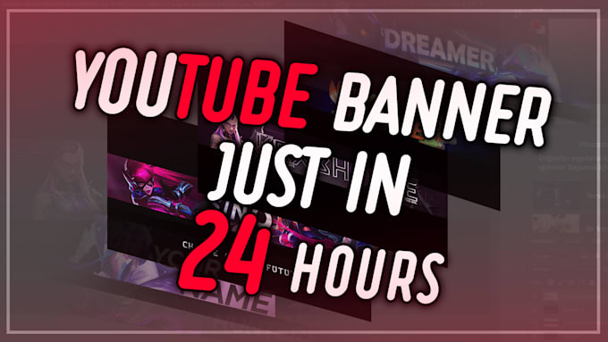 Design for you a youtube banner in 24 hours by Krabhonie | Fiverr