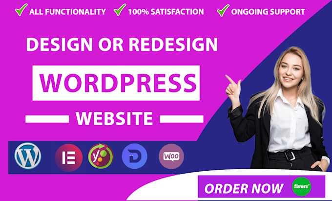 Build, design, redesign, revamp or fix wordpress website by Wp_yeasmin | Fiverr