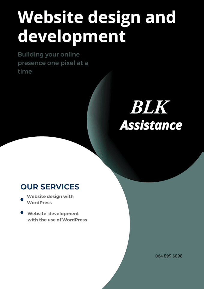 Create a professional web design made simple and easy by Boipelo20 | Fiverr