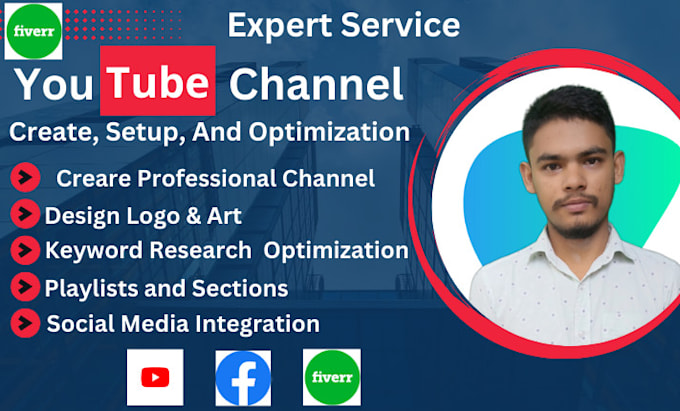 Be your professional youtube channel create,and optimization by ...