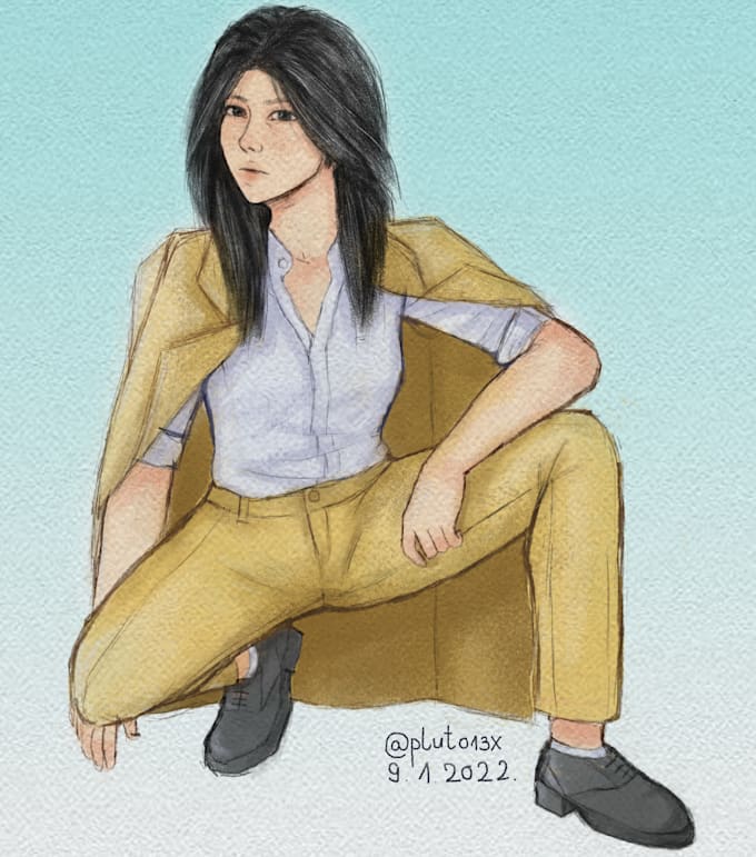 Draw digital art that looks traditional by Pluto13x | Fiverr