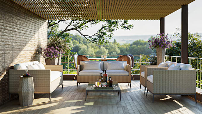 Create interior design and photorealistic 3d rendering by Nexigon | Fiverr