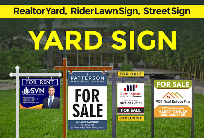 Design yard sign, lawn sign and creative real estate sign by ...