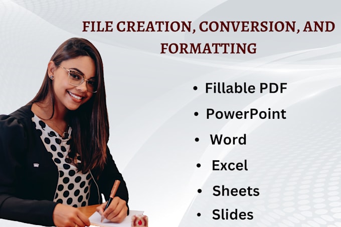 Create, convert, and format documents by Data_thish | Fiverr
