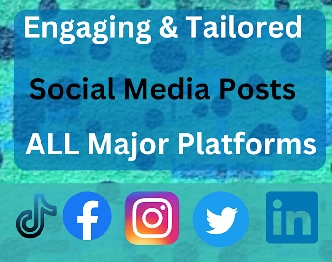 Create engaging, tailored social media posts for all major platforms by Simplesolutionn | Fiverr