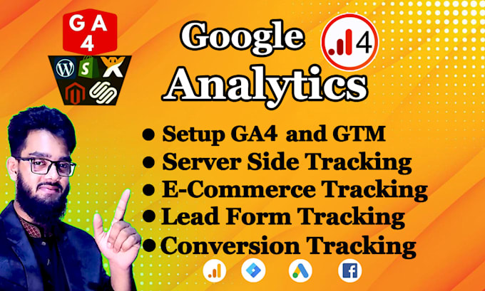 Setup google analytics4, ga4 ecommerce tracking, ga4 server side tracking gtm by Hasibul26264 ...