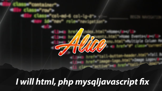 Html, php mysql javascript fix by Alicepapi | Fiverr Html, php mysql javascript fix by Alicepapi | Fiverr