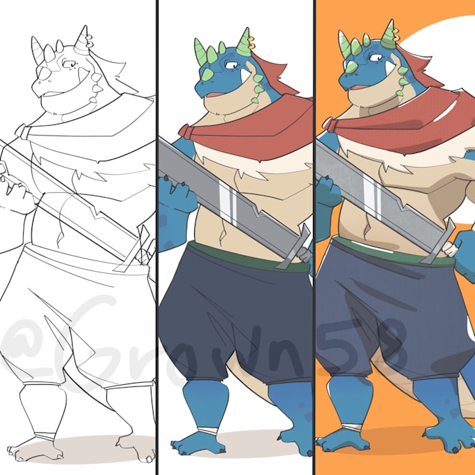 Draw or design you furry art by Locnguyen275 | Fiverr