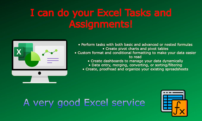 Do any tasks in excel by Sergioescudero | Fiverr