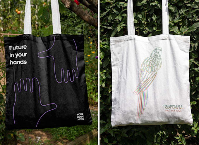 Design tote bag, paper bag, custom packet by Alingaff | Fiverr