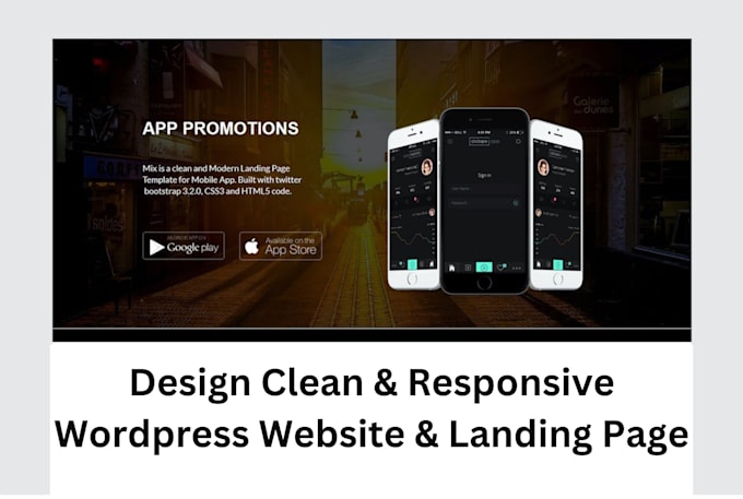 Design and develop a professional business website and landing page by ...