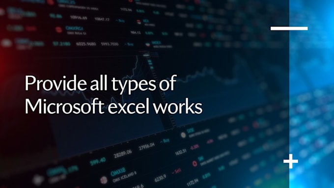 Do microsoft excel works by Jijujohnson | Fiverr