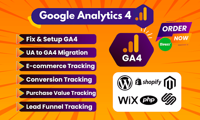 Setup google analytics 4, ga4 ecommerce, migration, ads conversion tracking gtm by Siyam871076 ...